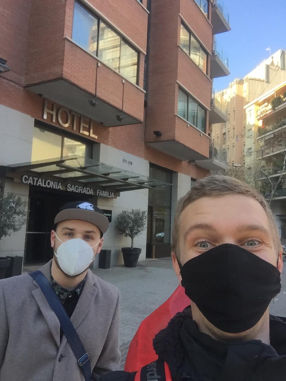 Covid duo stranded in Barcelona embark on fundraiser for NI Hospice