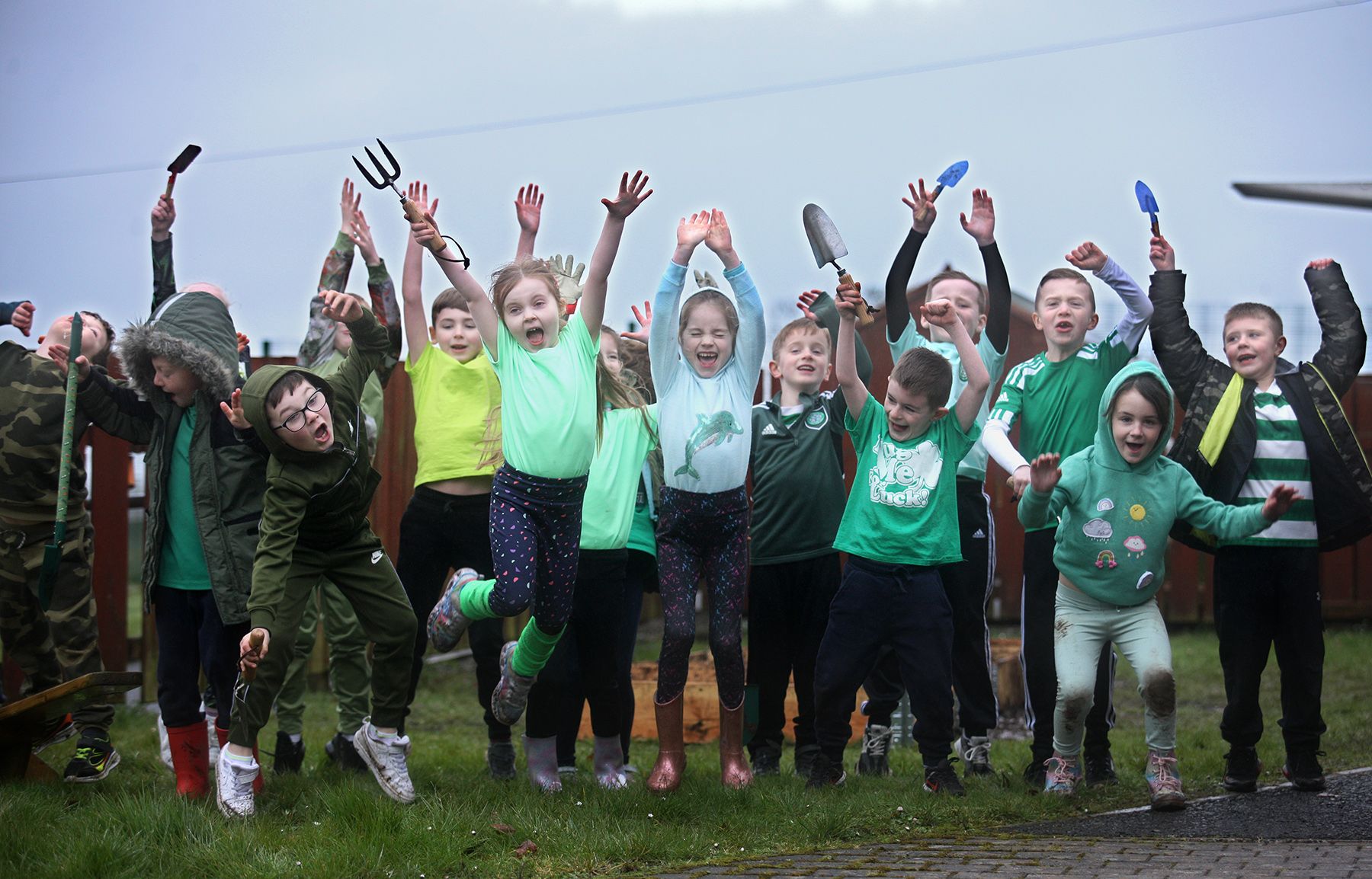 Pupils wear green in memory of Diarmuid