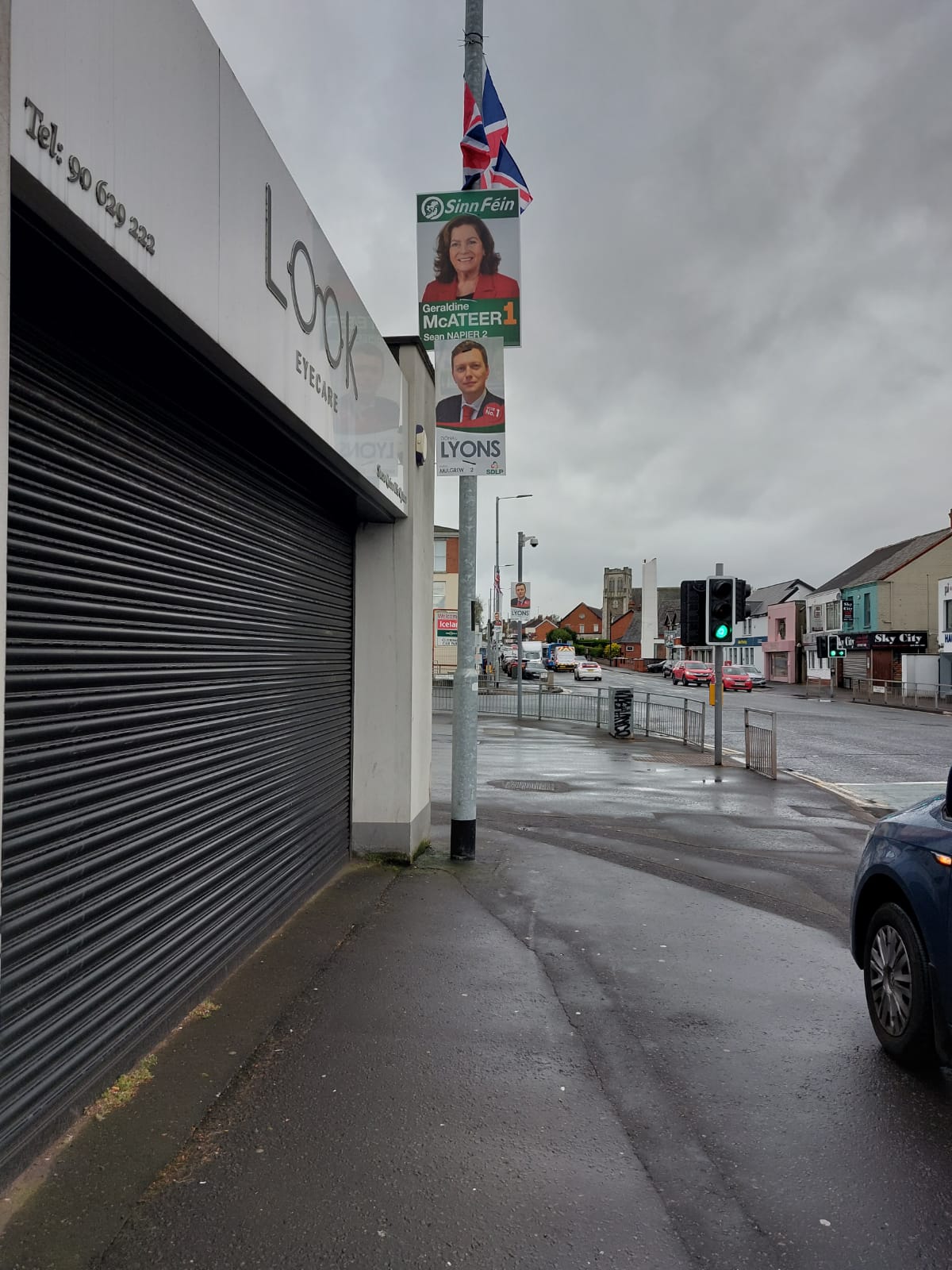'Frustration' as flags are erected in Finaghy – six weeks earlier than ...