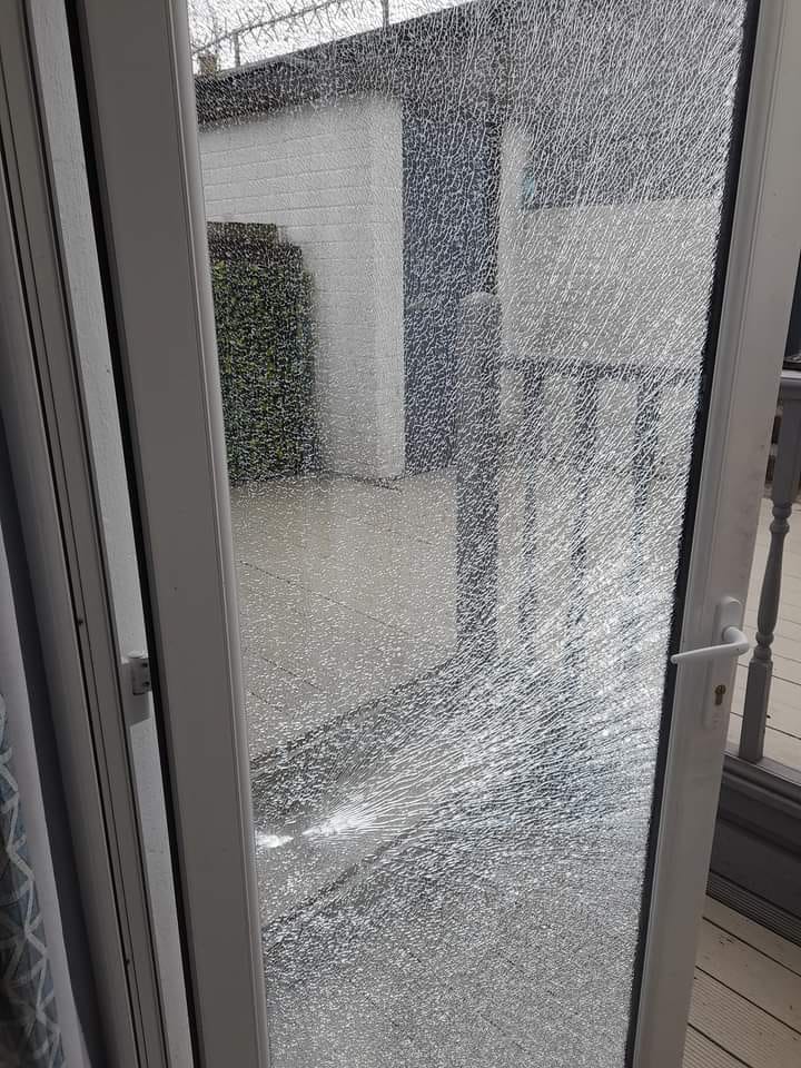 Pensioner a 'bag of nerves' after patio door smashed