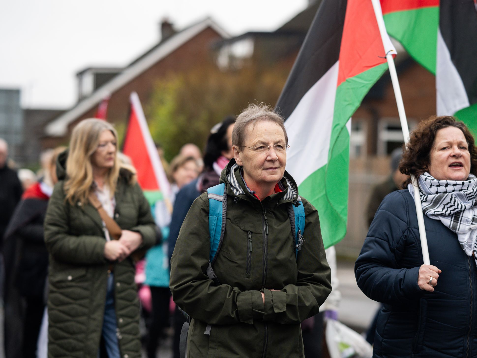 GALLERY: Hundreds take part in Palestine solidarity walk in West Belfast