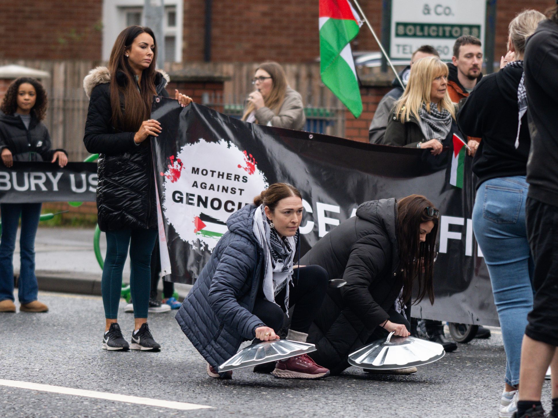 GALLERY: Hundreds take part in Palestine solidarity walk in West Belfast