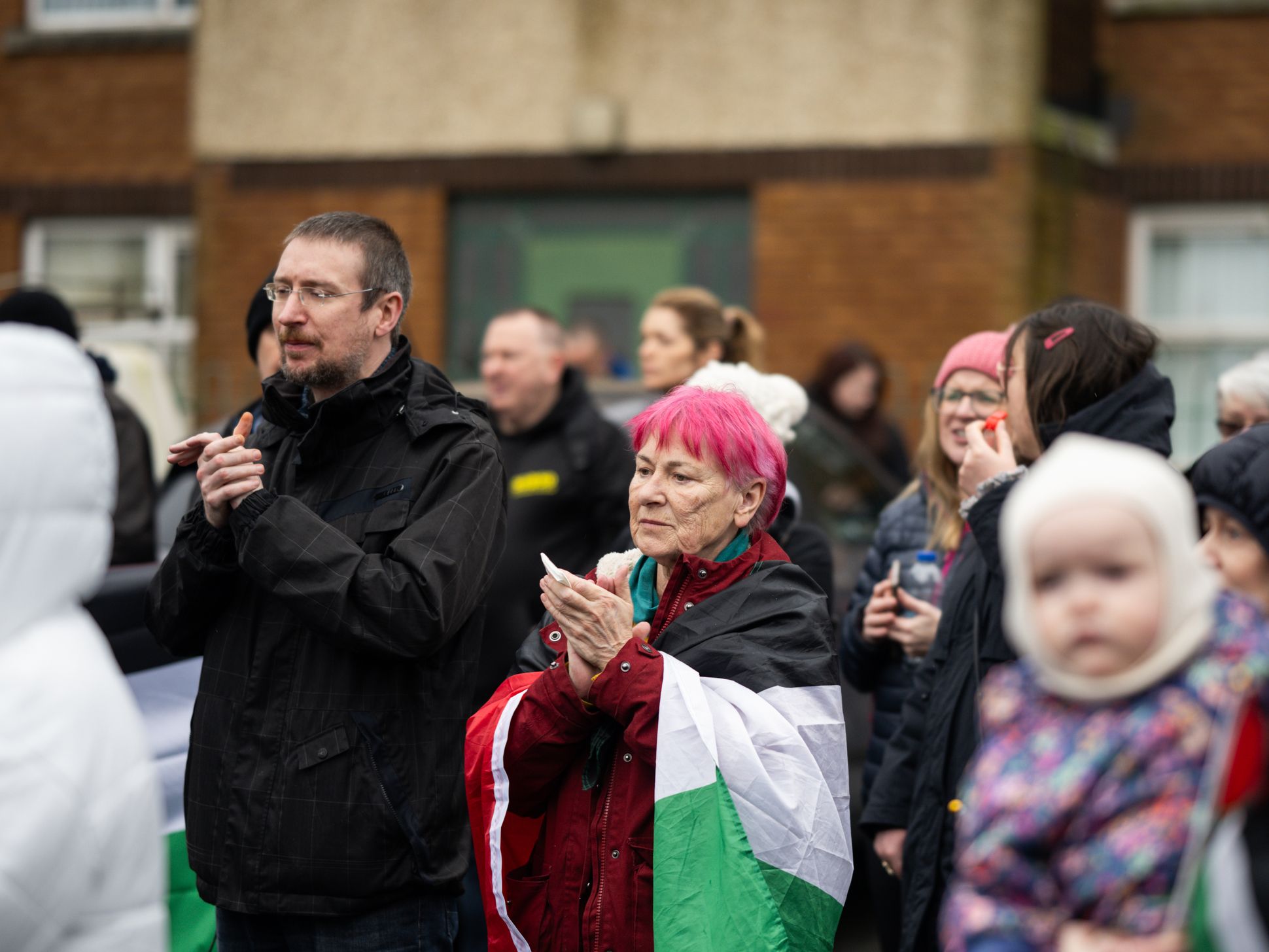 GALLERY: Hundreds take part in Palestine solidarity walk in West Belfast