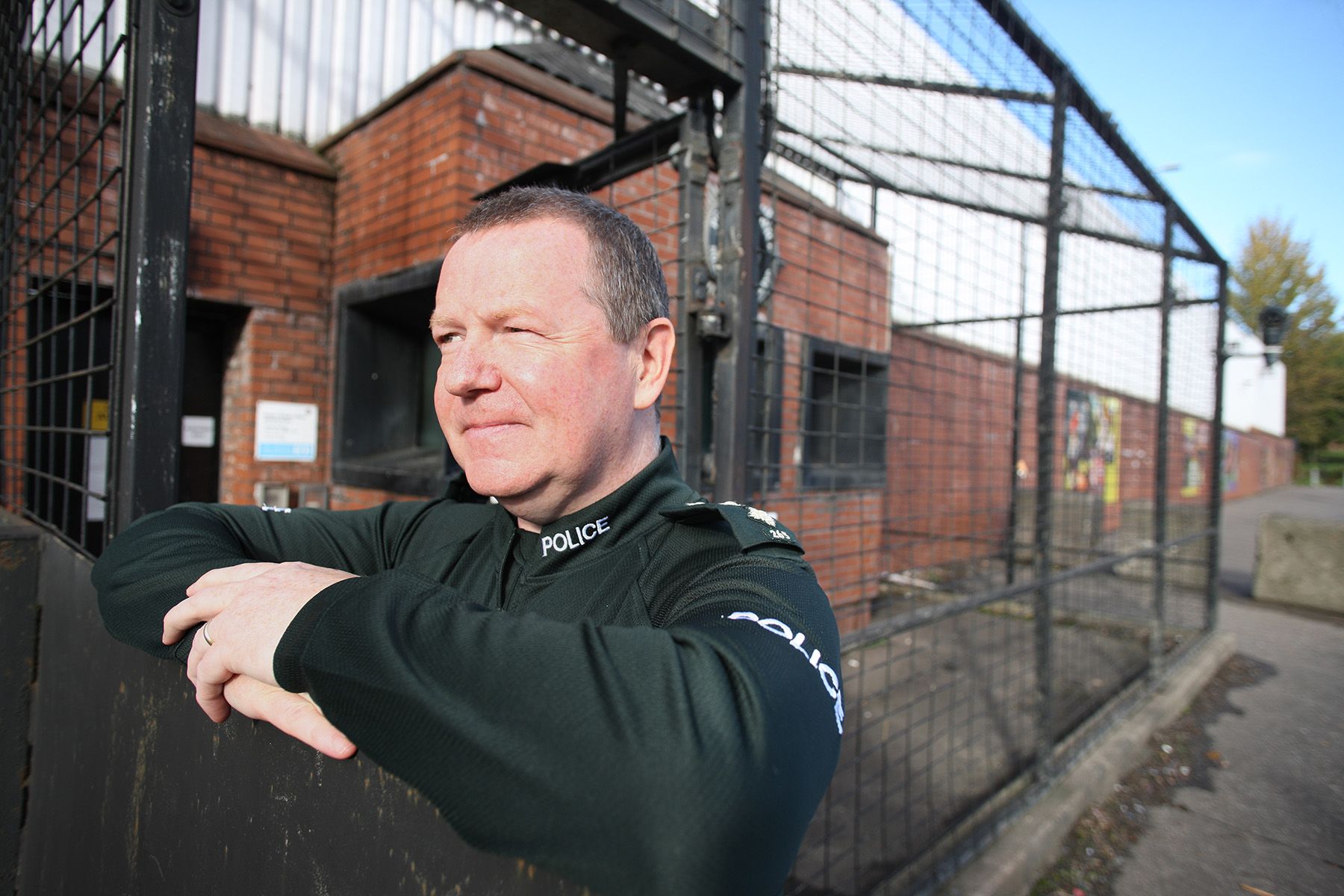 West Belfast's top cop wants Woodbourne's military appearance scaled back