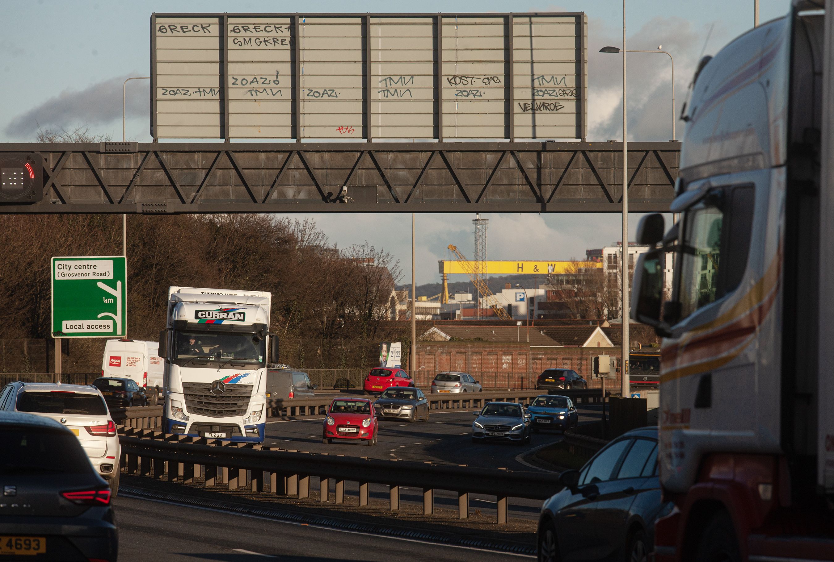 Those behind Westlink grafitti 'put road users at risk'