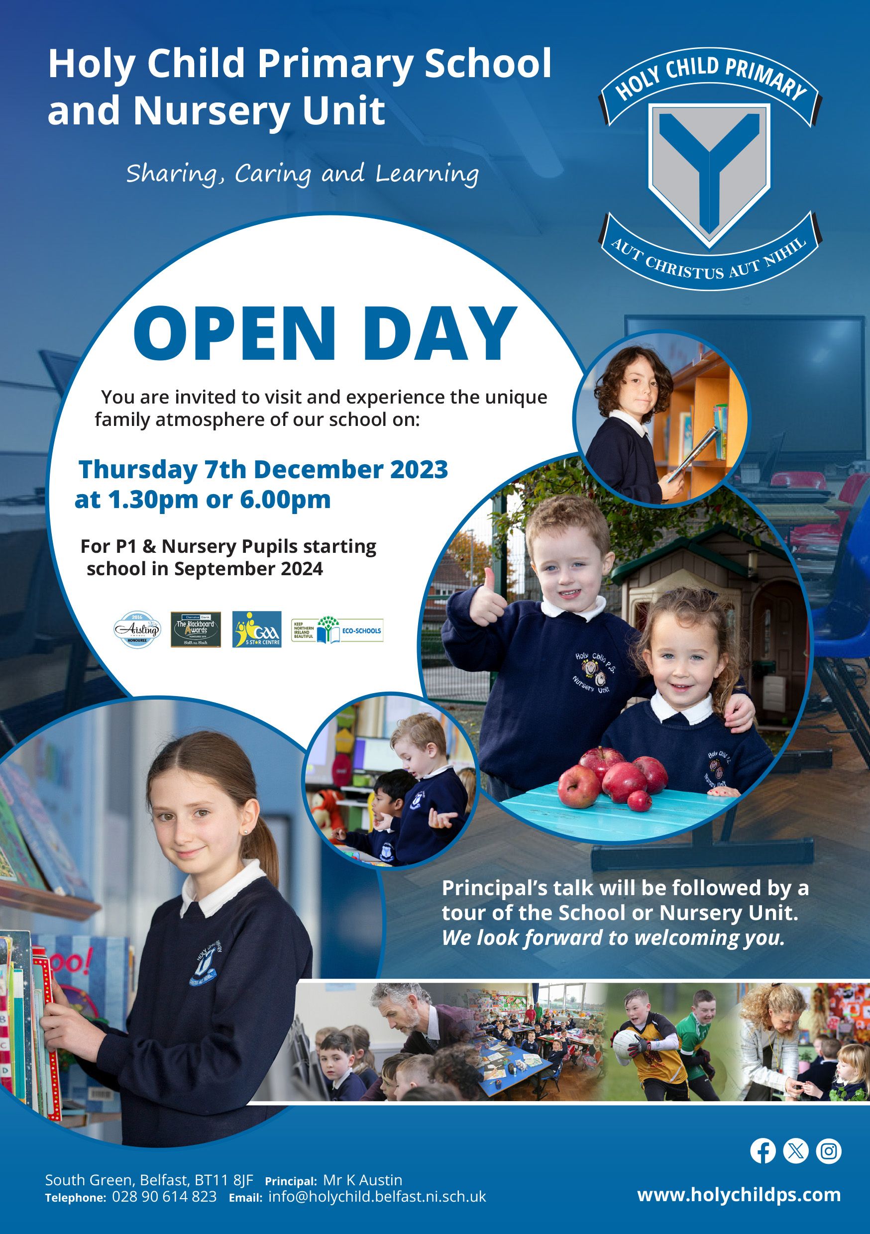 Holy Child Primary School Open Day on December 7
