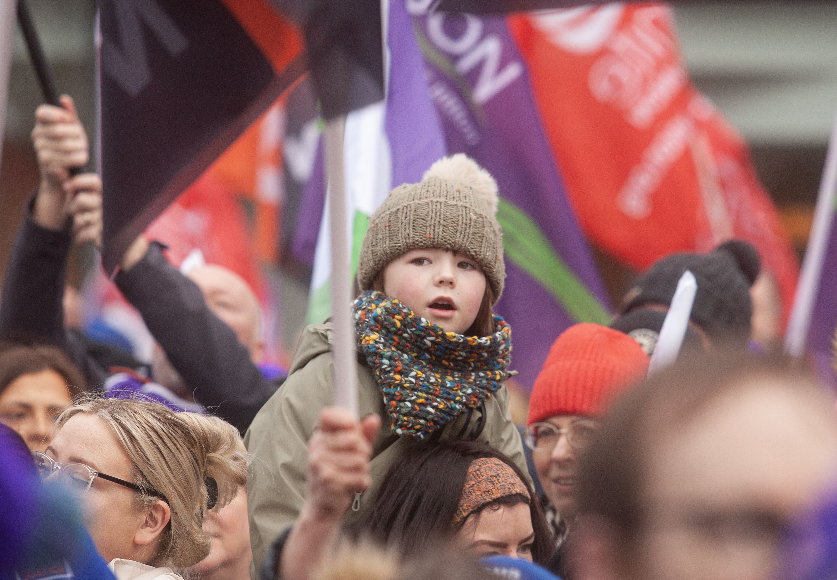 Teachers joined by health workers as strike action intensifies