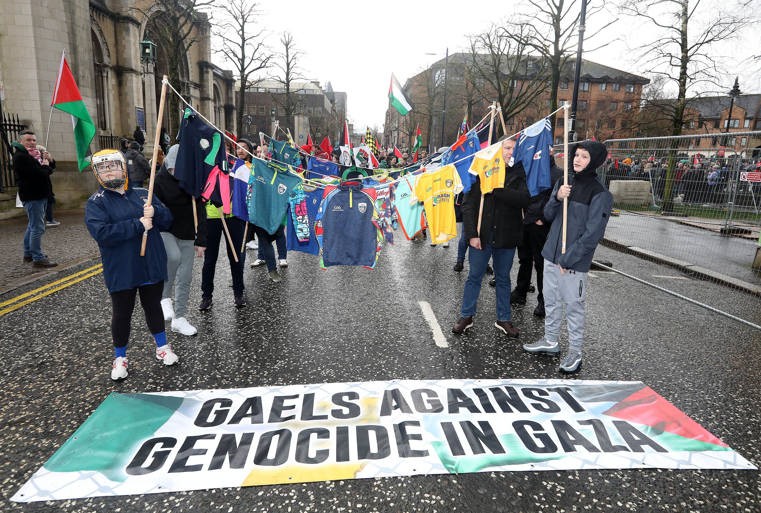 Gaels call for an end to Gaza genocide