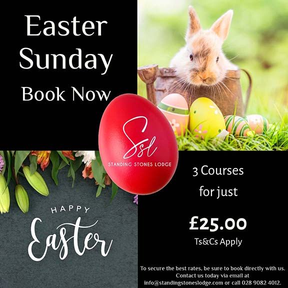 Hop into Easter with a feast at Standing Stones Lodge
