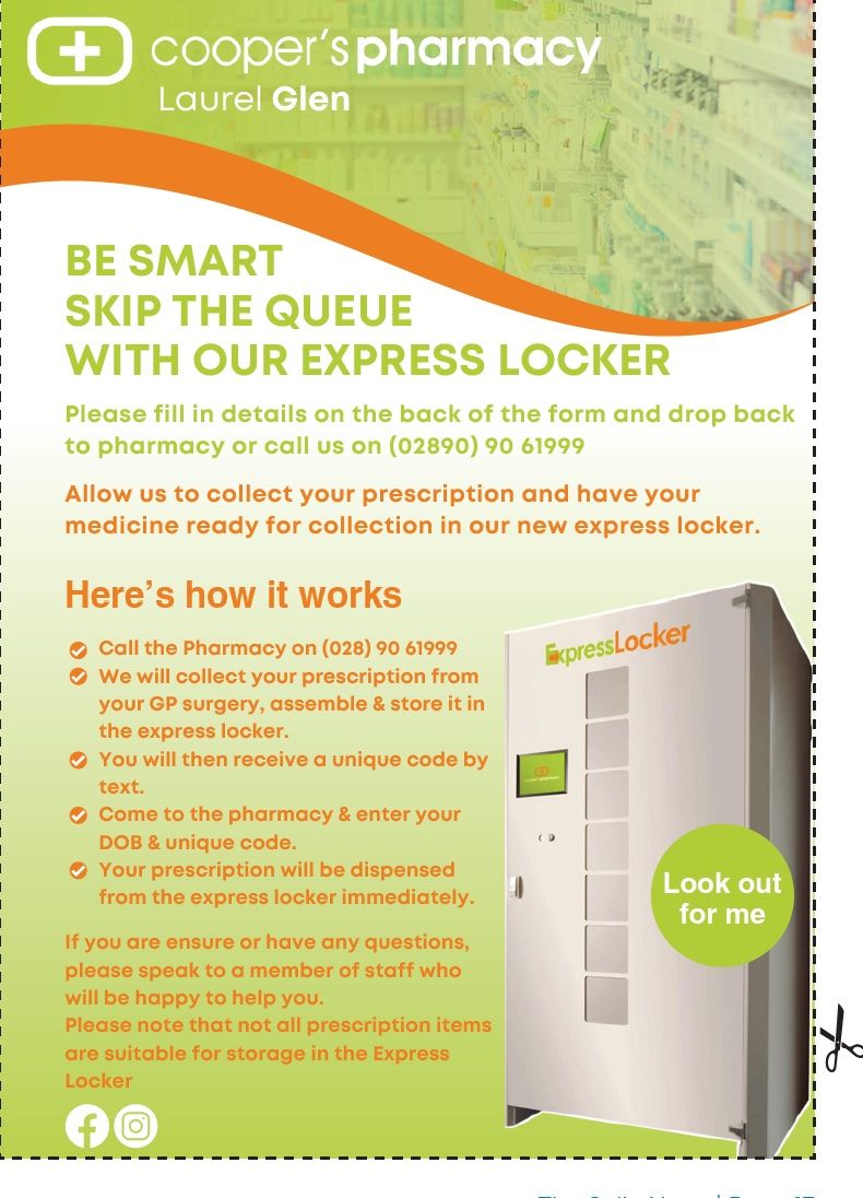 Cooper's Pharmacy Laurel Glen launch Express Locker service