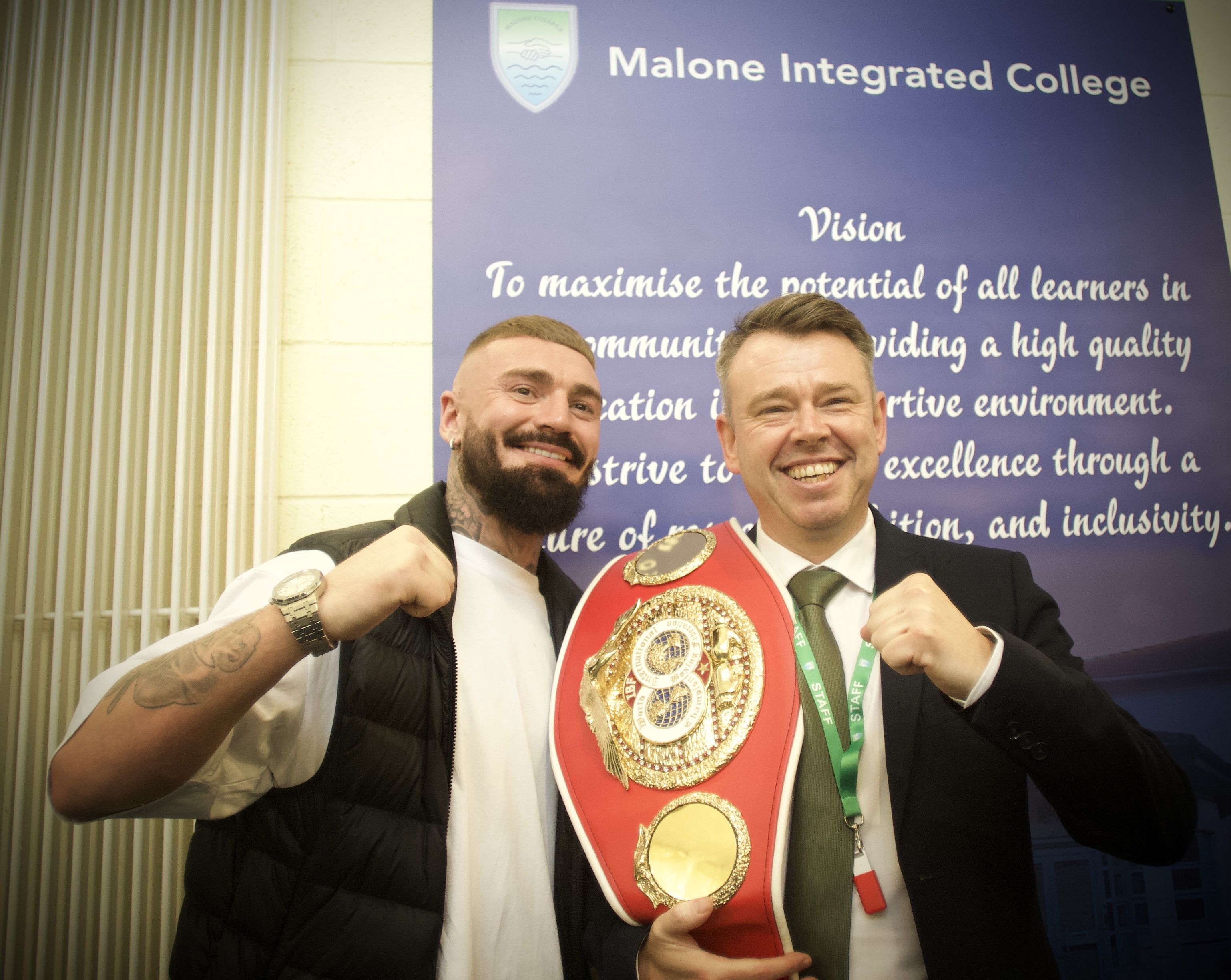 World Champion Lewis Crocker visits former school to celebrate pupils ...