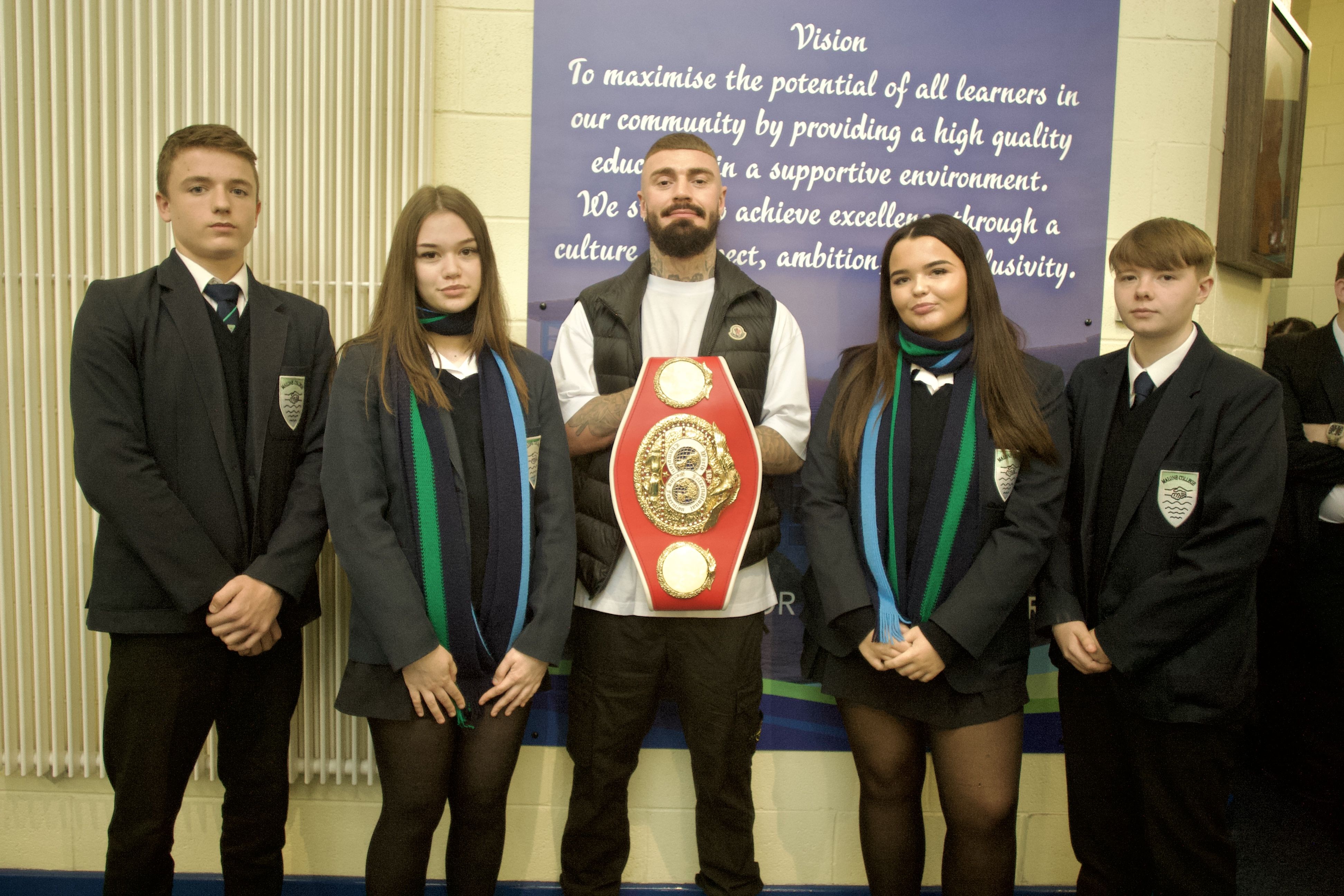 World Champion Lewis Crocker visits former school to celebrate pupils ...