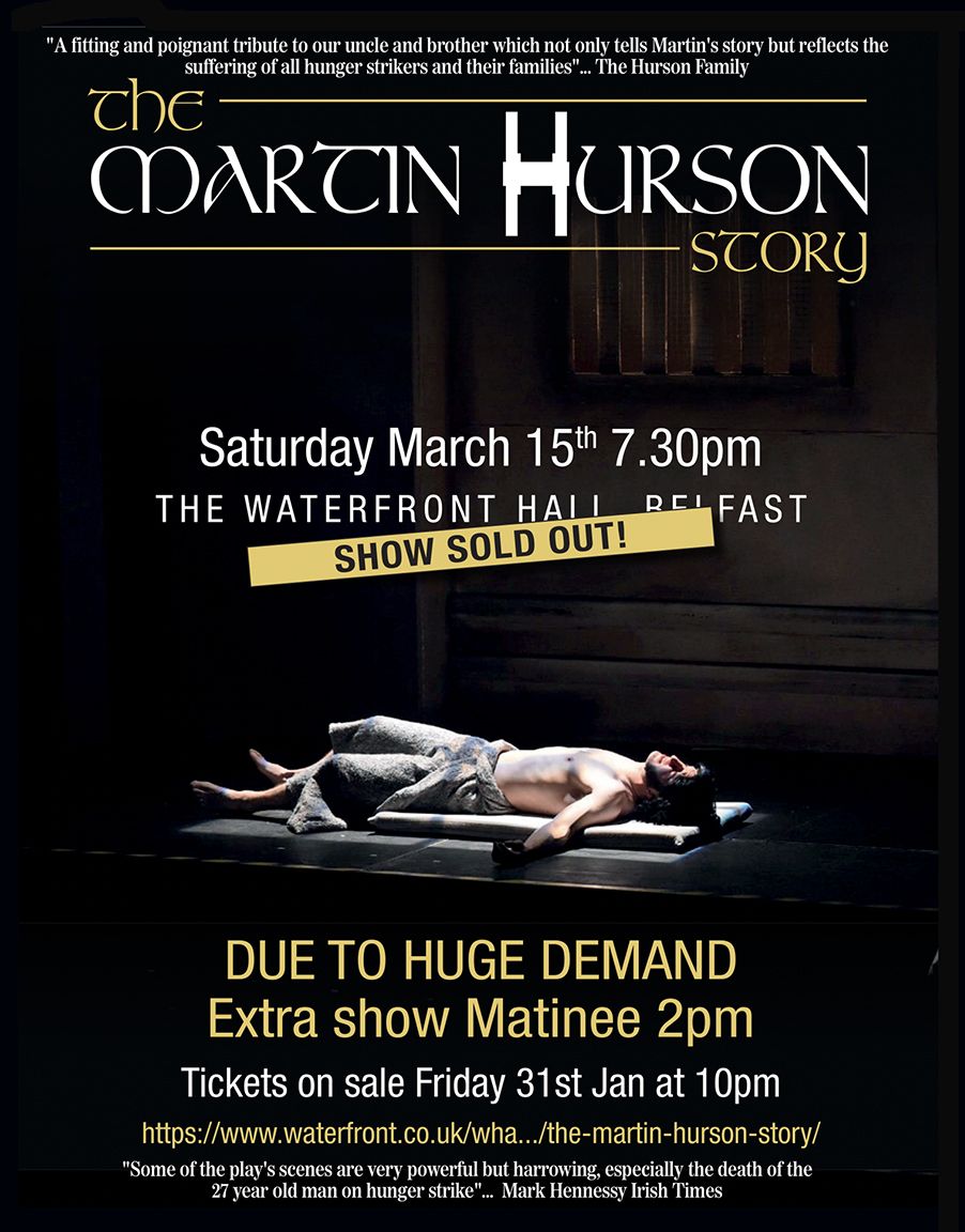 The Martin Hurson Story comes to the Waterfront Hall in March