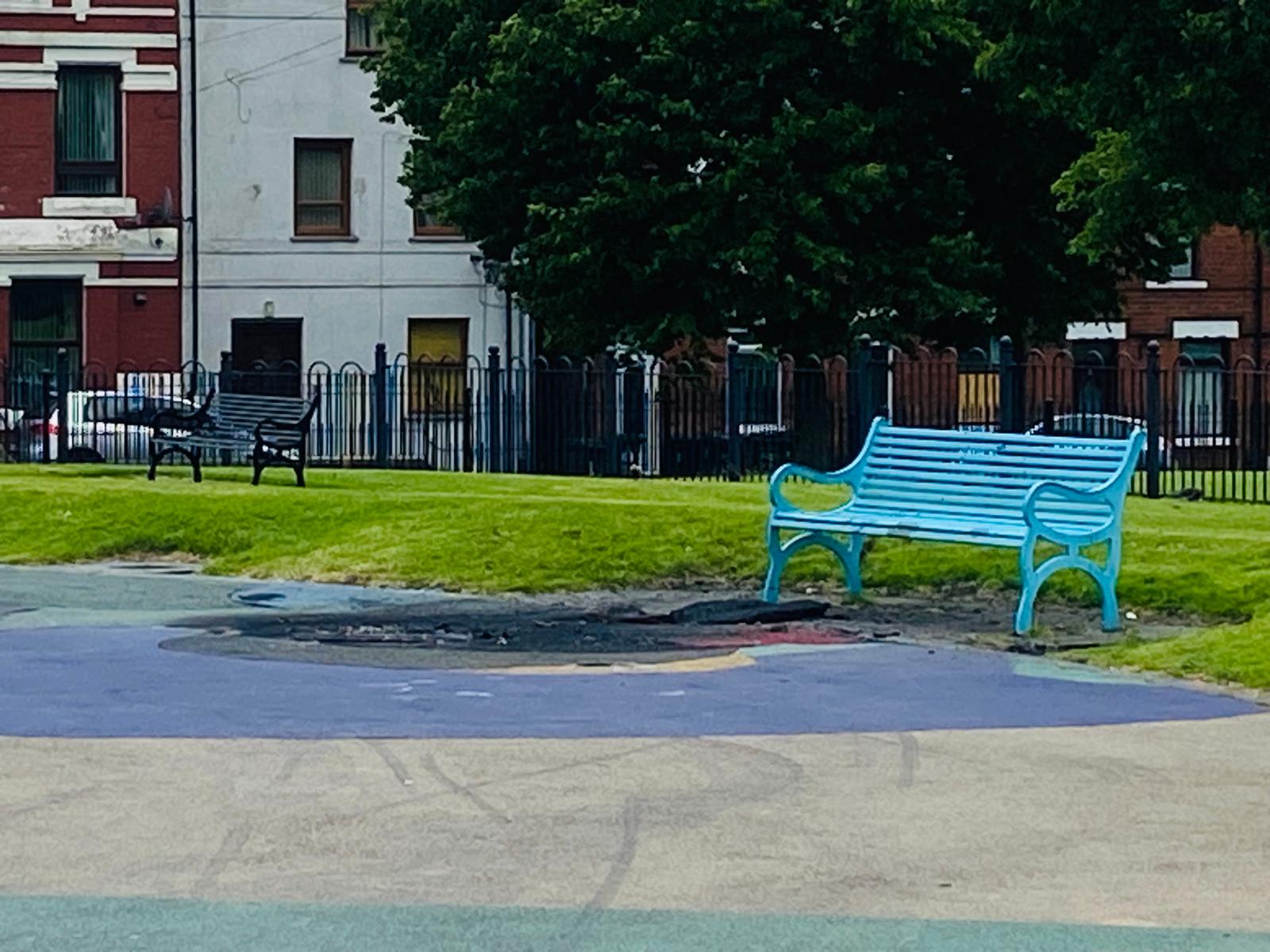 Dunville Park playground closed after 'shameful' arson damage